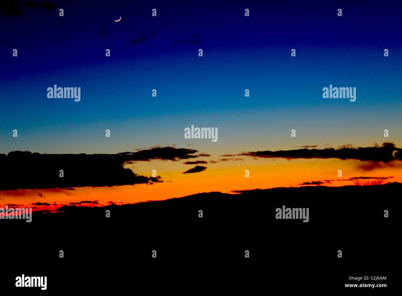 Rainbow and moon hi-res stock photography and images - Alamy