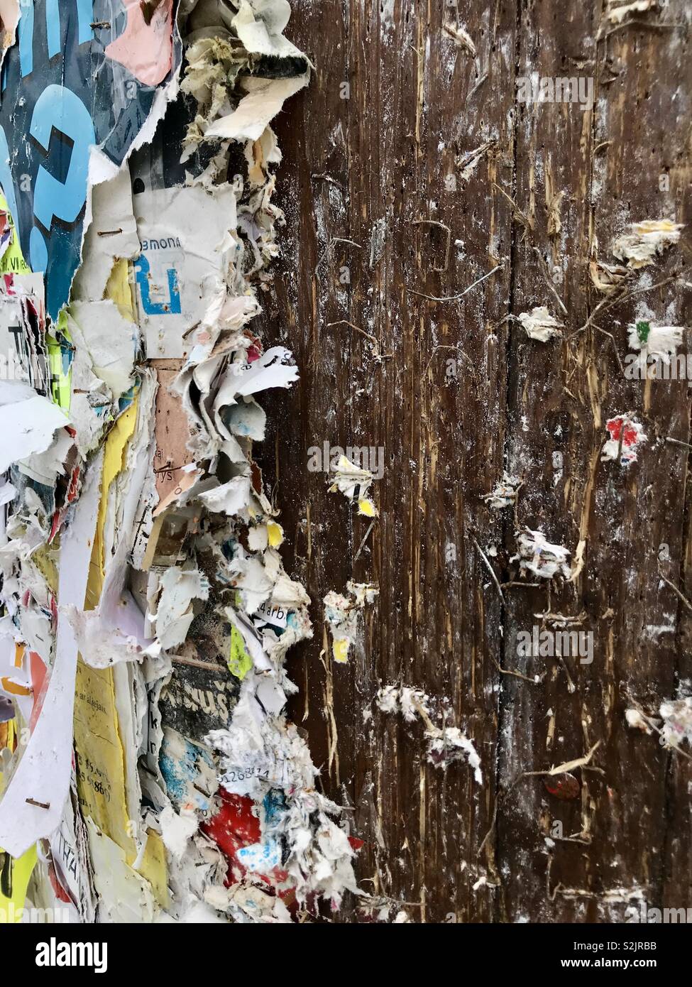 Layers of posters hi-res stock photography and images - Alamy