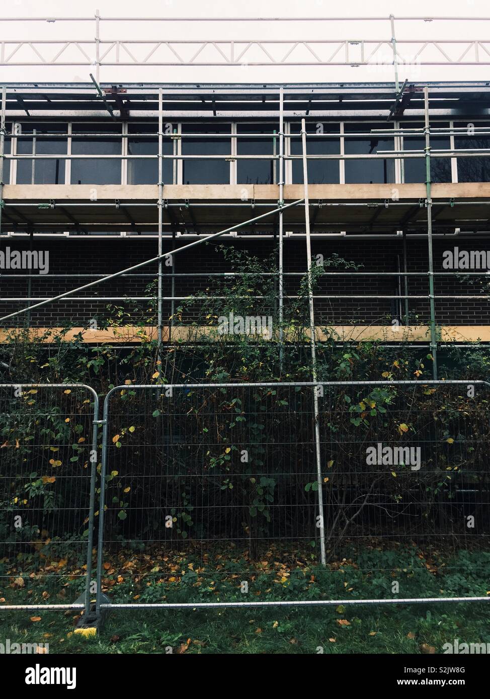 Scaffolding around a building Stock Photo - Alamy