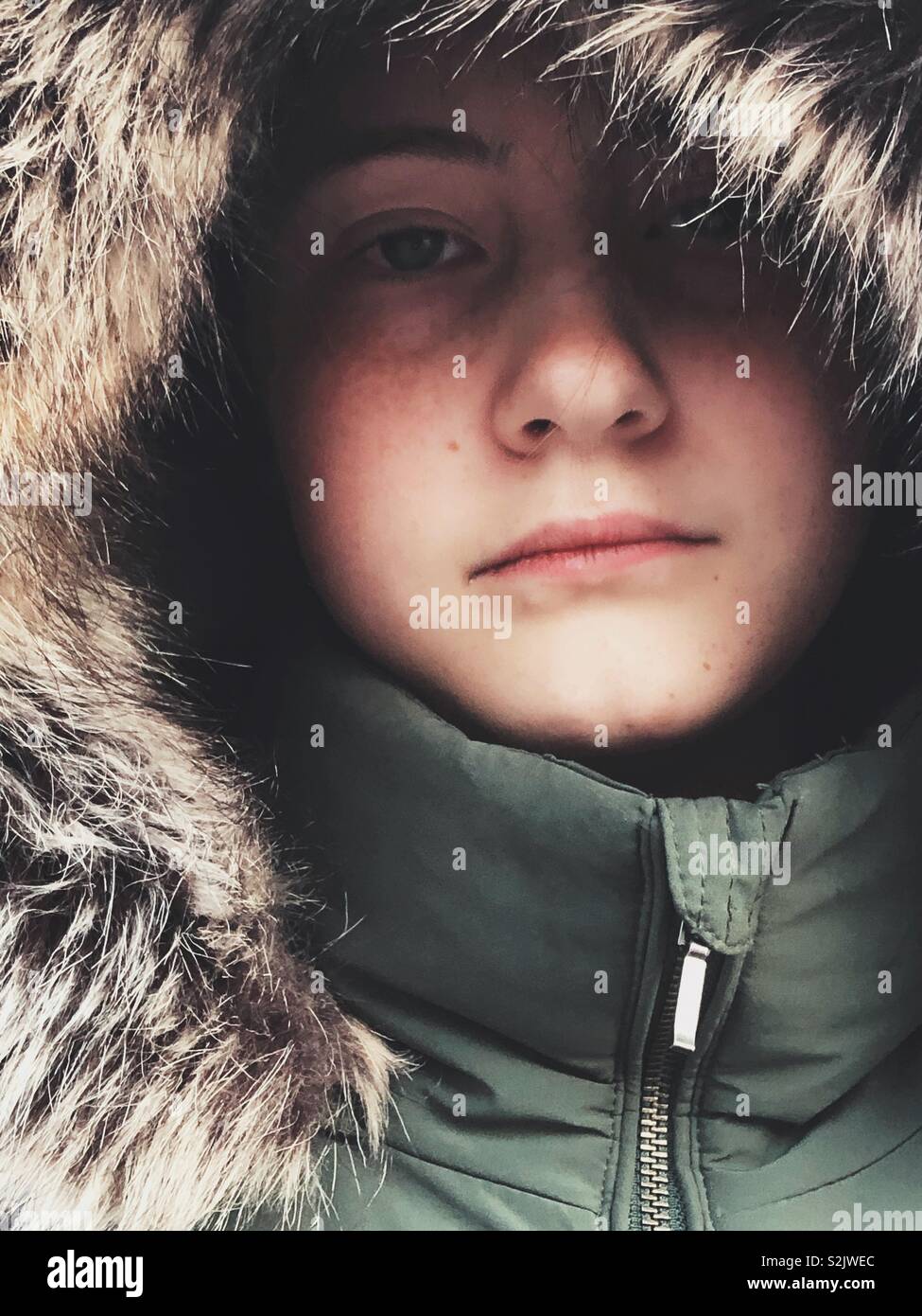 Partially covered face hi-res stock photography and images - Alamy