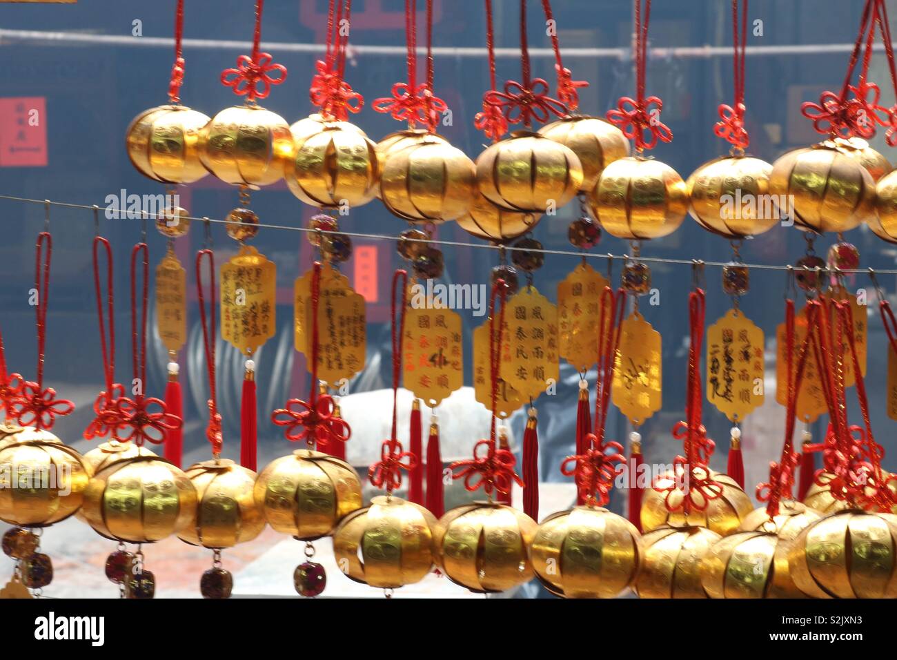 Buddhist temple bells hi-res stock photography and images - Alamy