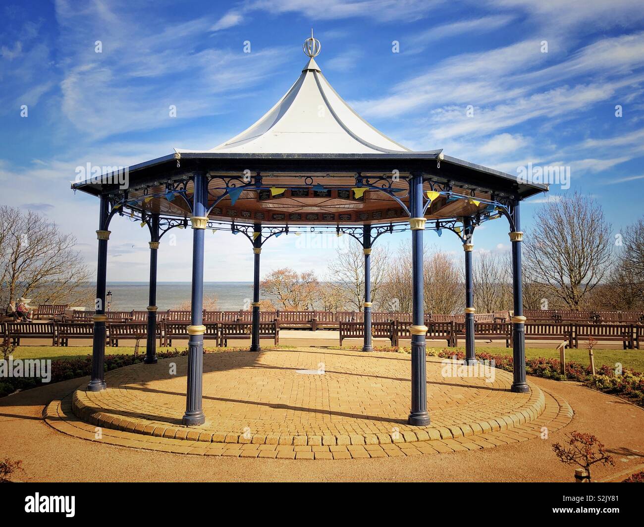 The bandstand, Crescent Gardens, Filey, UK Stock Photo - Alamy