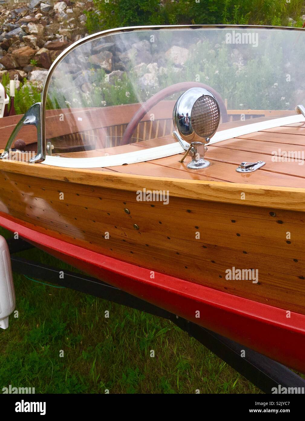 Wooden motor boat hi-res stock photography and images - Alamy