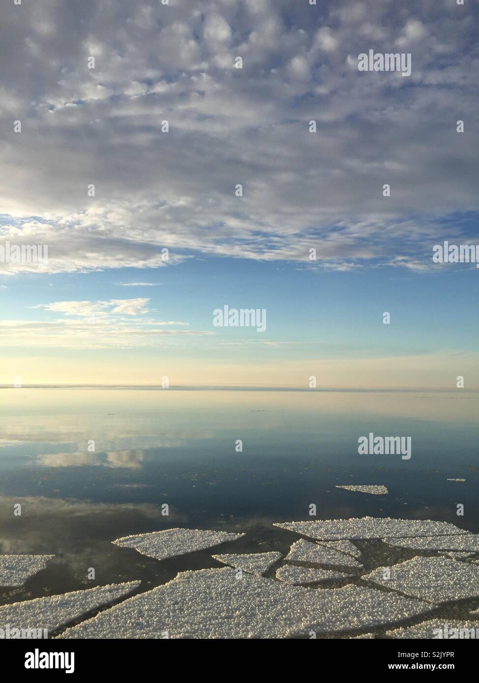 Lake Michigan on an early spring evening Stock Photo - Alamy