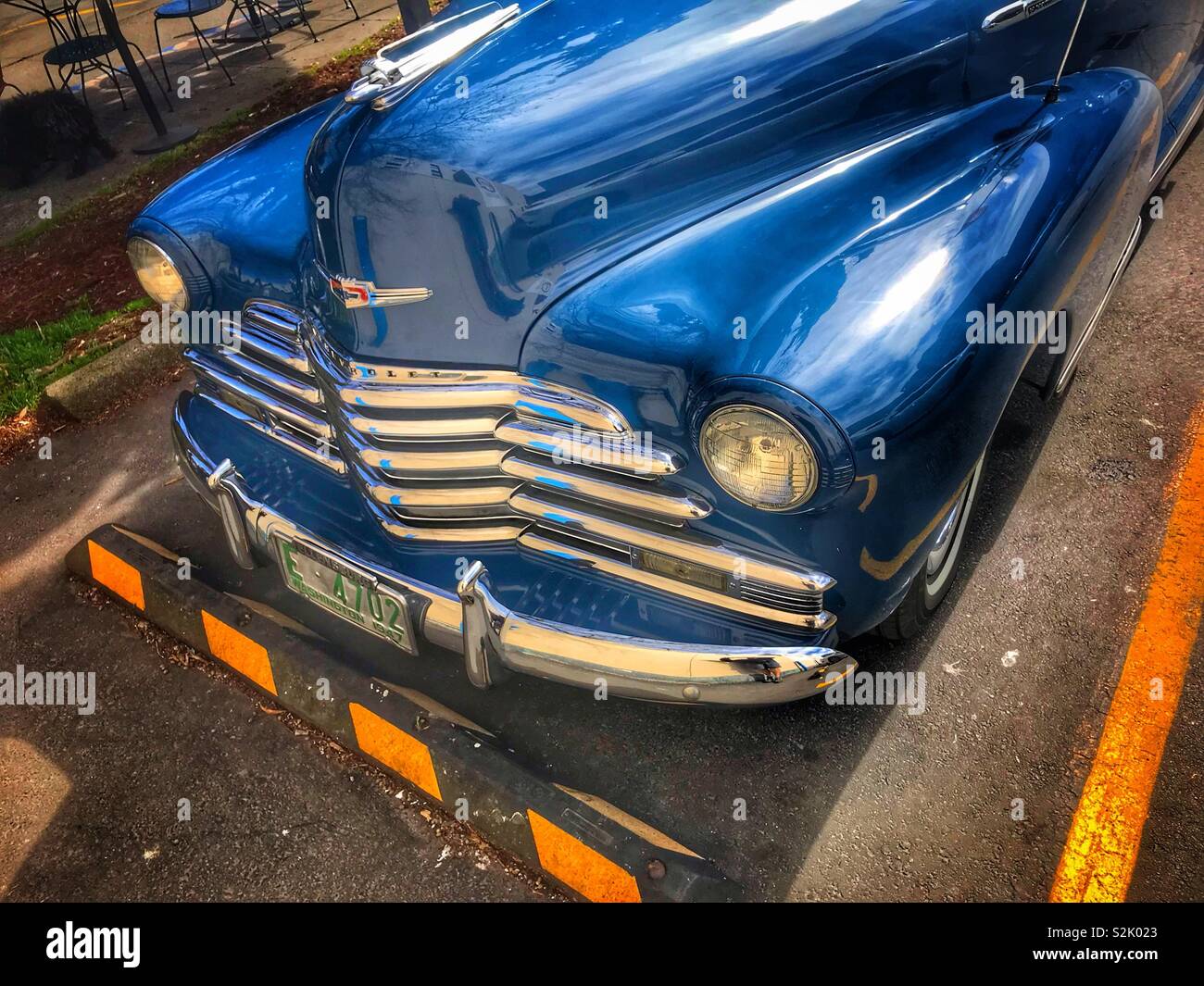 Old antique Chevy car Stock Photo - Alamy