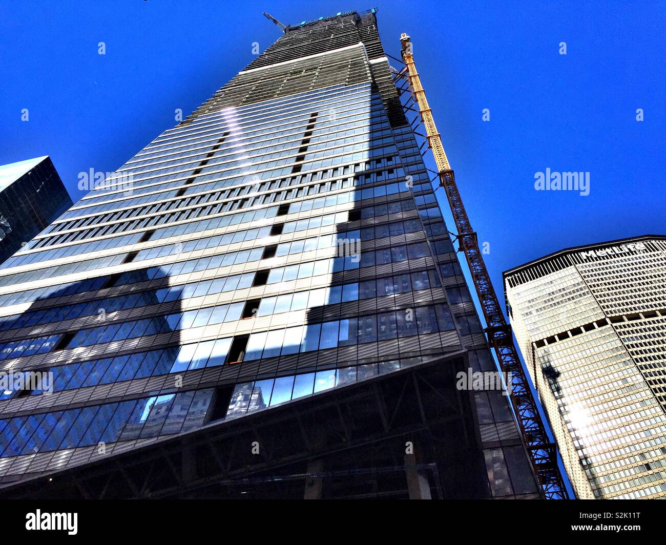 Construction side of the new super tall building, one Vanderbilt ...