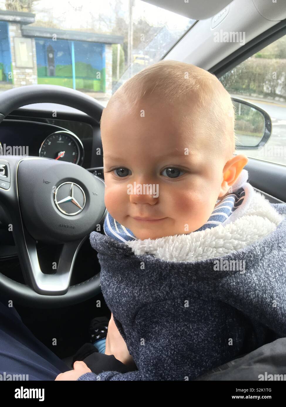 Baby driving car hi-res stock photography and images - Alamy