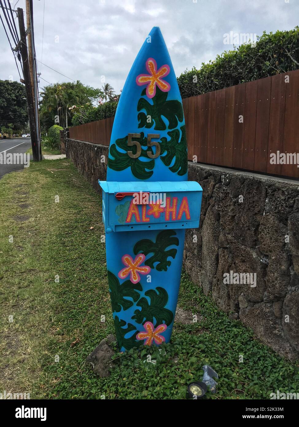Mailbox in Hawaii Stock Photo - Alamy