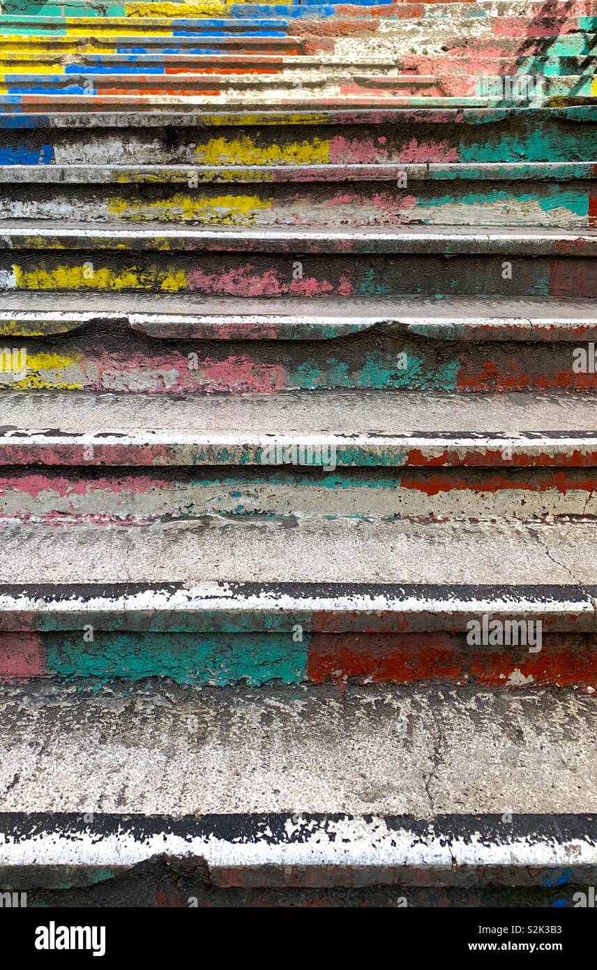 Colorful stair hi-res stock photography and images - Alamy