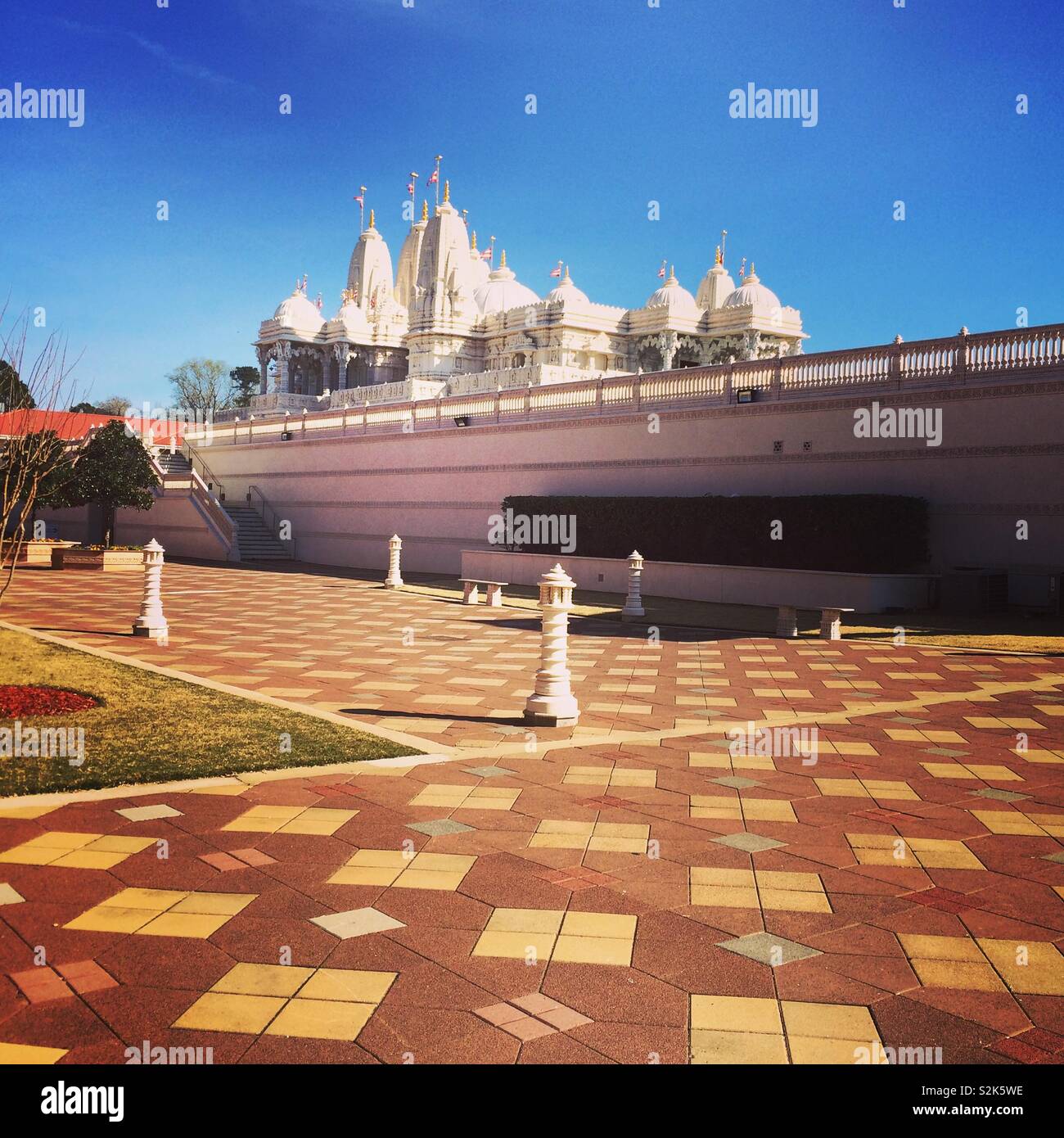 A view of BAPS Shri Swaminarayan Mandir, Lilburn, Georgia, United ...