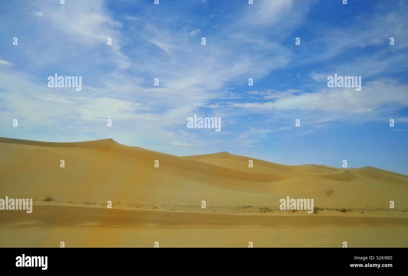 Beautiful blue sky and clouds in the desert hi-res stock photography ...