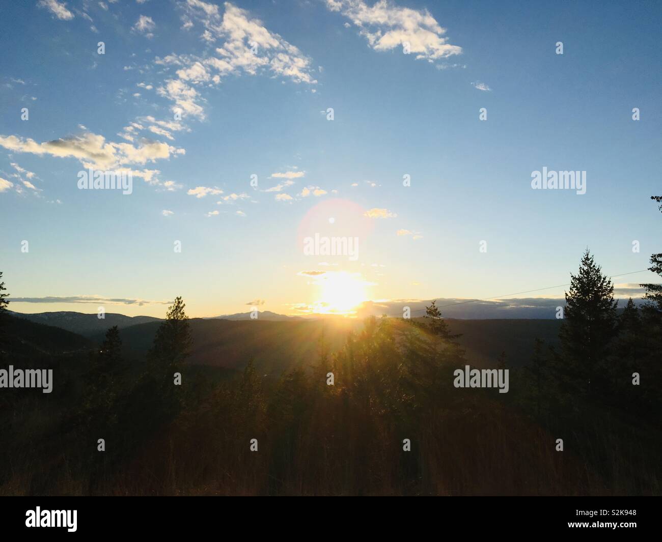 Sunset in Canada Stock Photo - Alamy