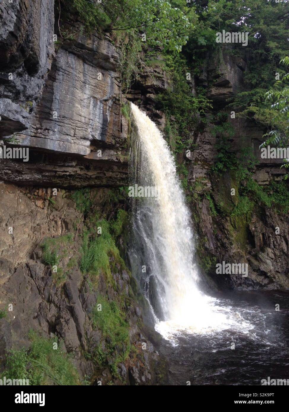 Waterfall from another angle stunning Stock Photo - Alamy