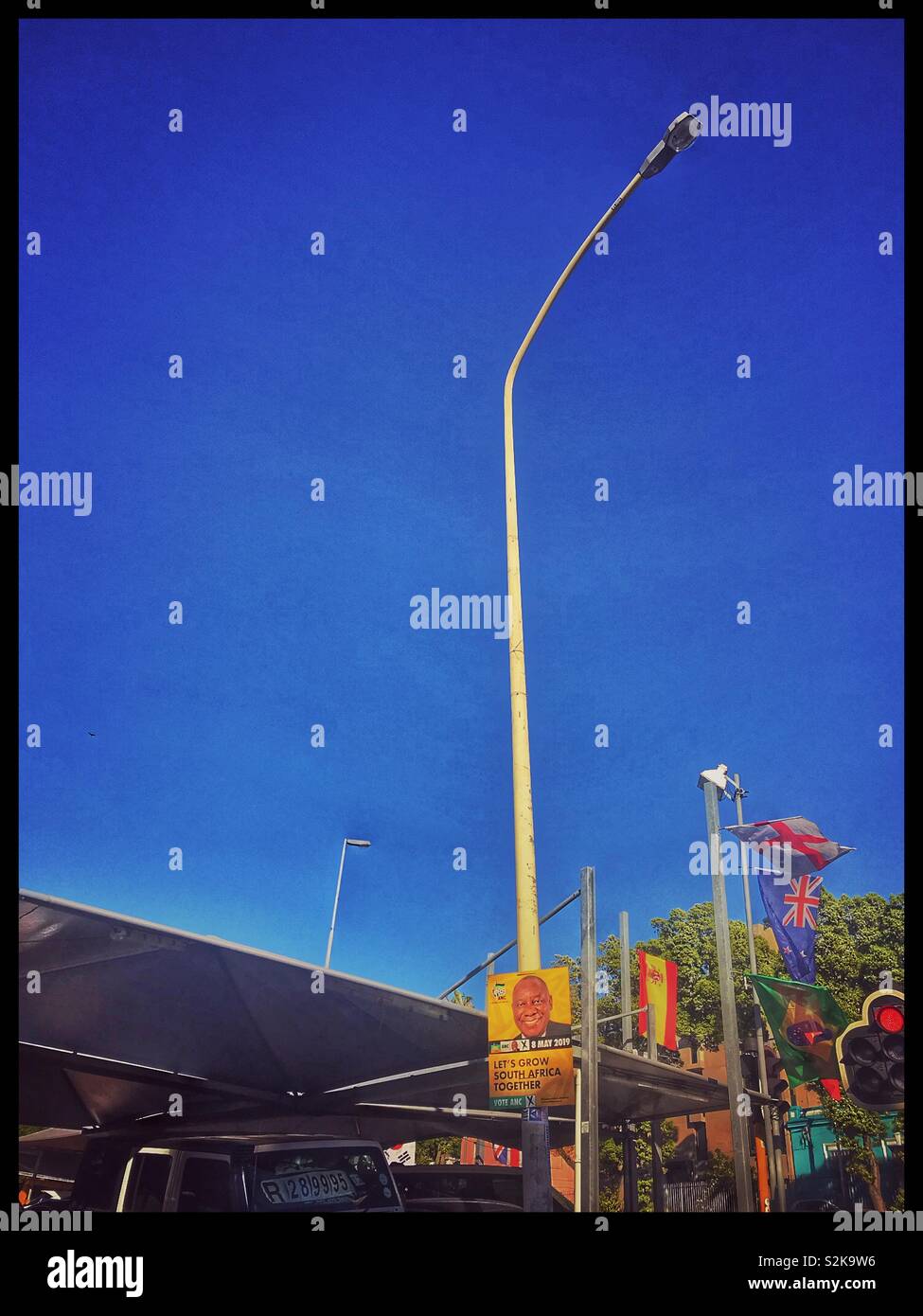 ANC election poster on lamppost, Cape Town, South Africa Stock Photo ...