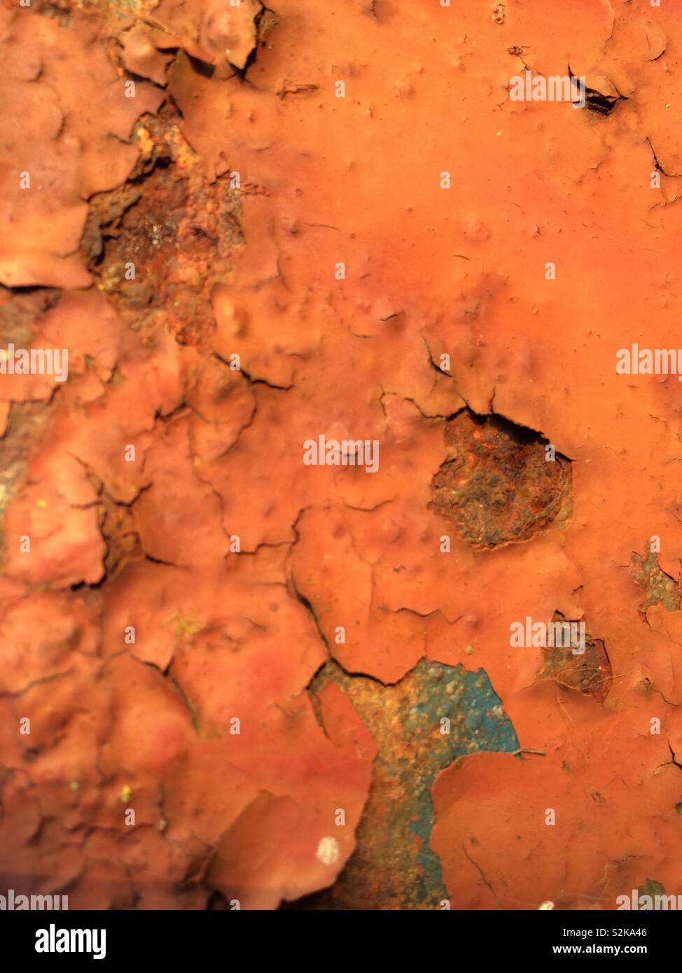 Orange peeling paint on rusty metal Stock Photo - Alamy