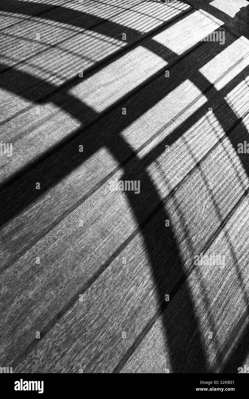 Curved Shadows Monochrome Stock Photo - Alamy