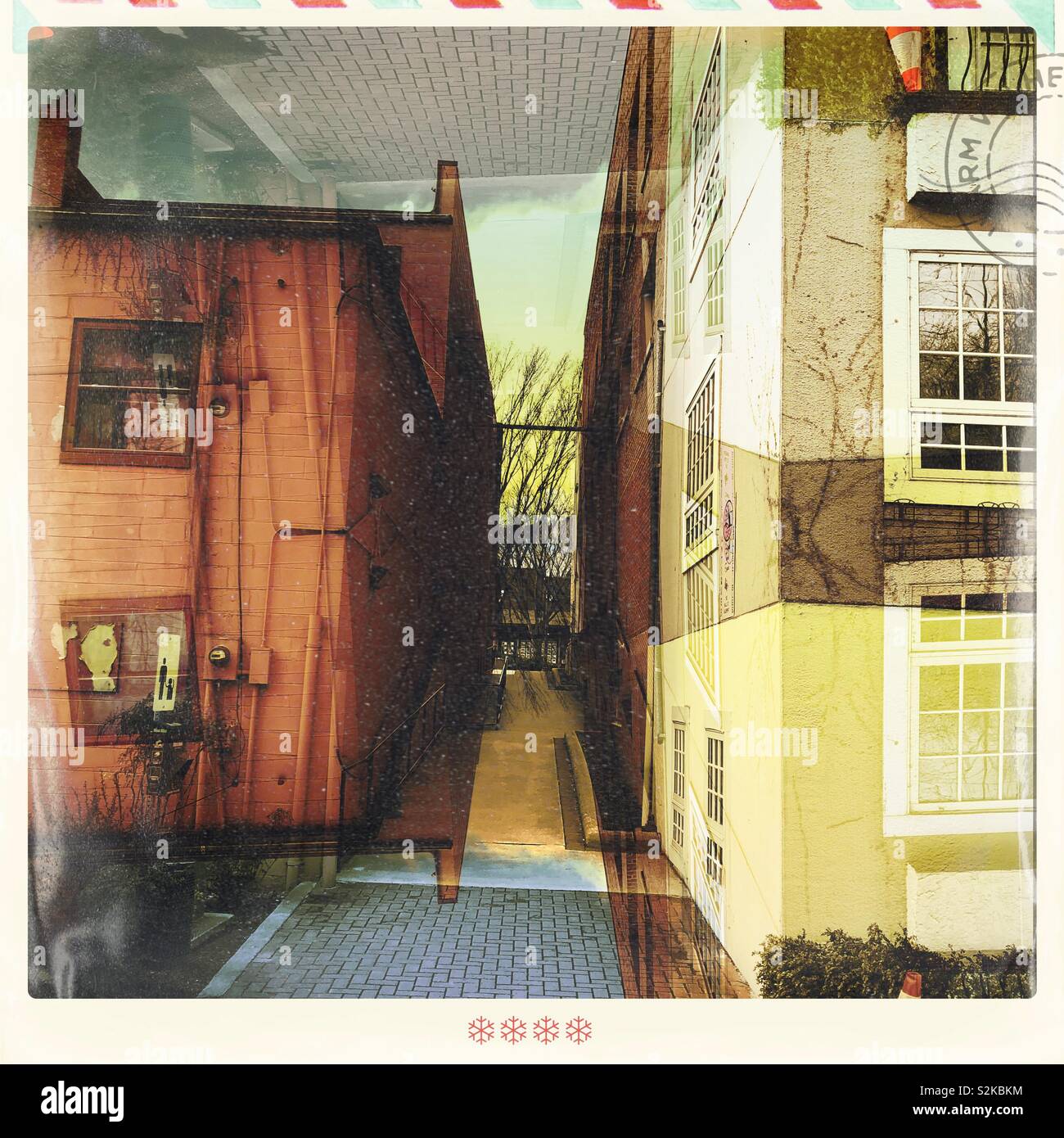 Walkway between two buildings in hi-res stock photography and images ...