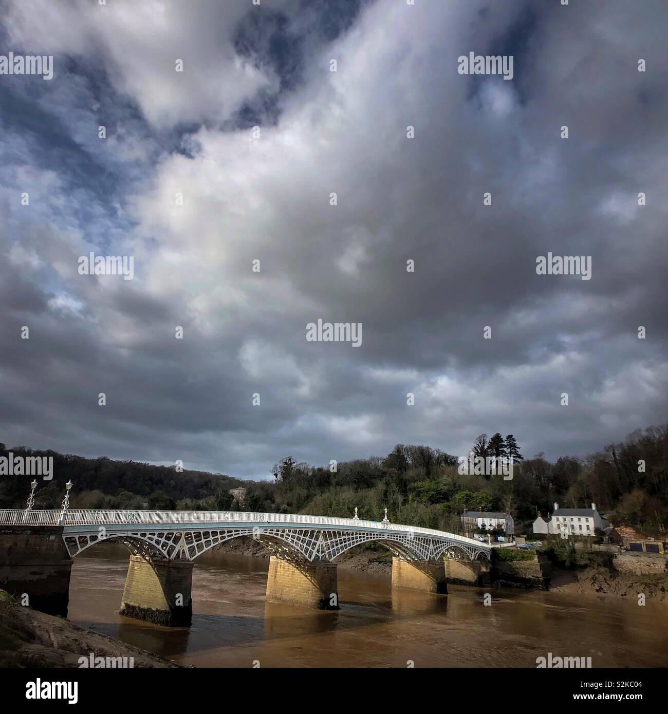 Bridge over the River Wye Stock Photo - Alamy