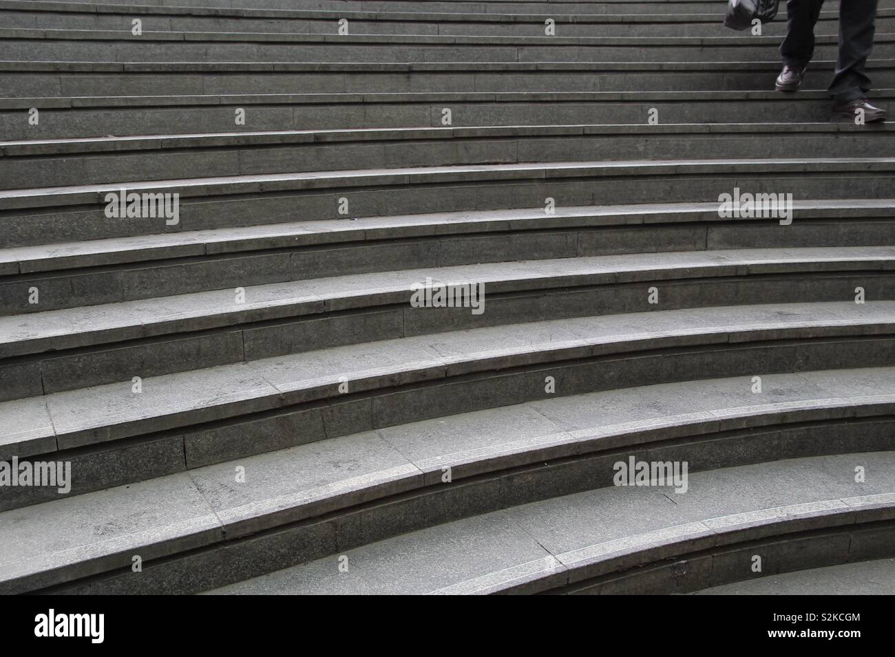 Marble Stairs Outside Edinburgh Shopping Mall Stock Photo - Alamy