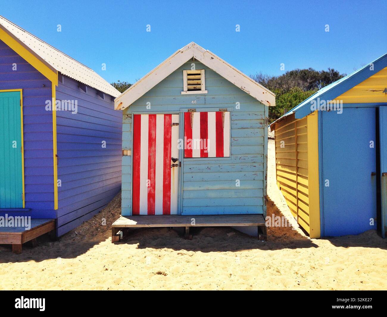 Beach huts australia hi-res stock photography and images - Alamy