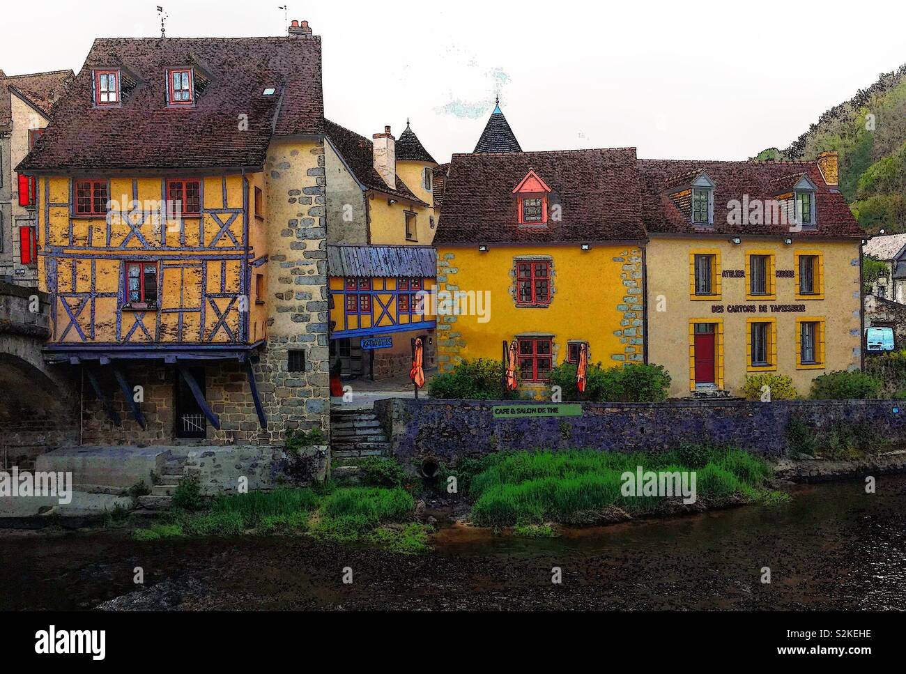 Colombage building in france hi-res stock photography and images - Alamy