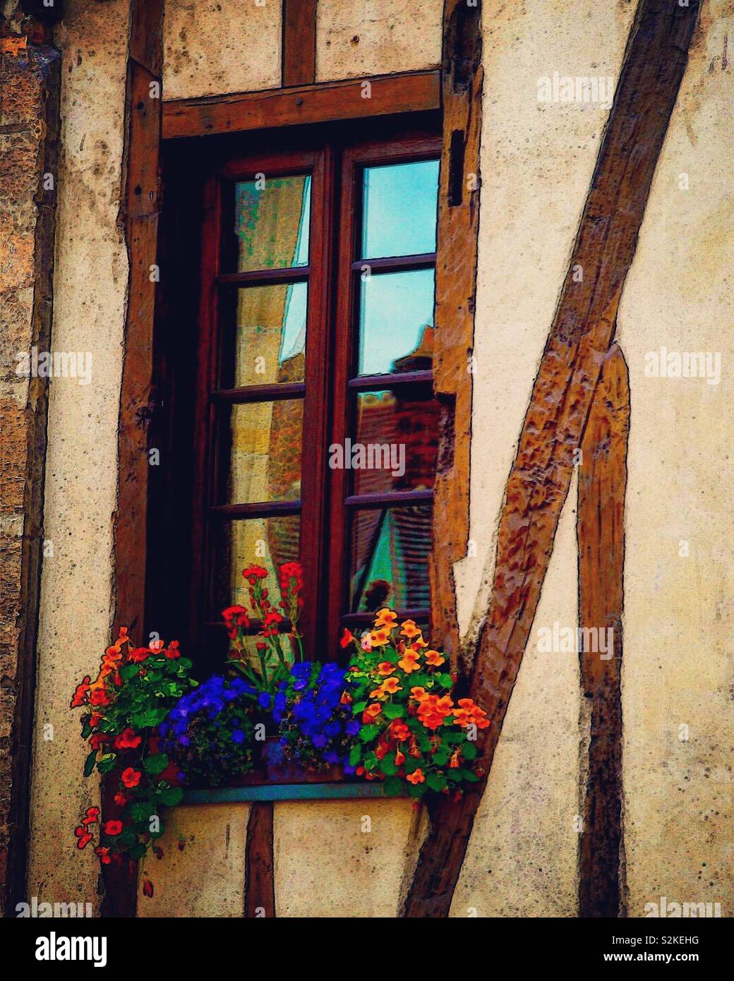 Colombage building in france hi-res stock photography and images - Alamy