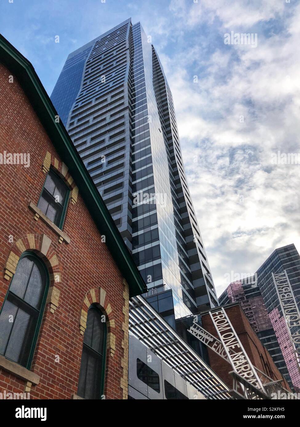 Blending of old and modern in downtown Toronto, Canada Stock Photo - Alamy