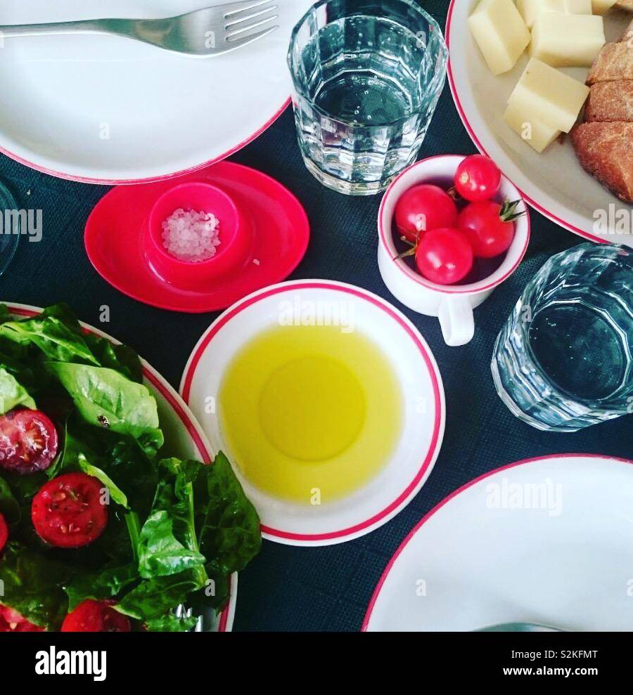 Wonderful dinner, the Italian style Stock Photo - Alamy