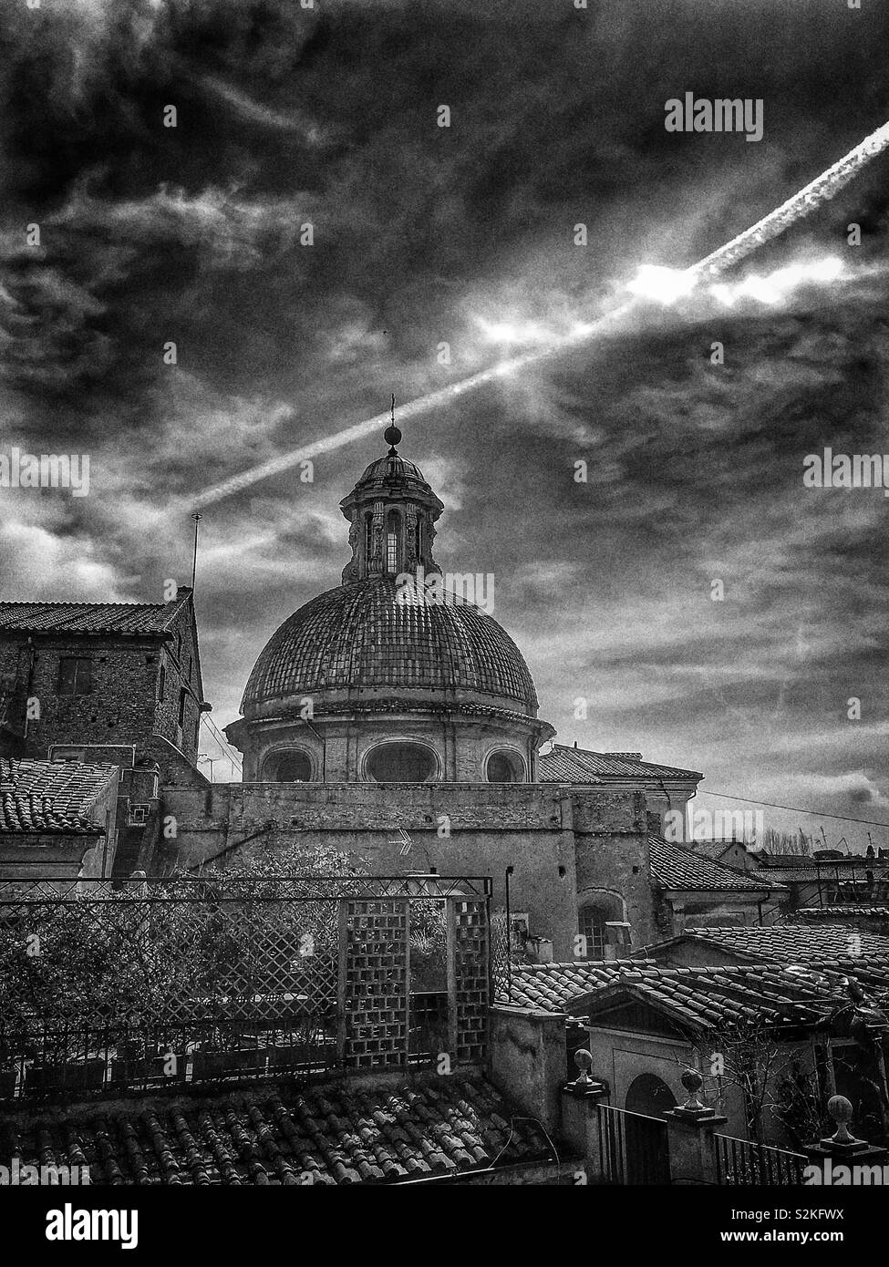 Rome rooftop view ancient hi-res stock photography and images - Alamy