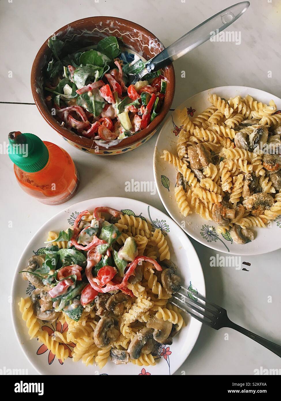 Sunday lunch in Italian style Stock Photo - Alamy