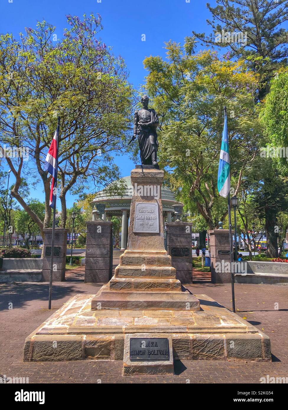 A monument dedicated to Simon Bolivar, Costa Rica Stock Photo - Alamy