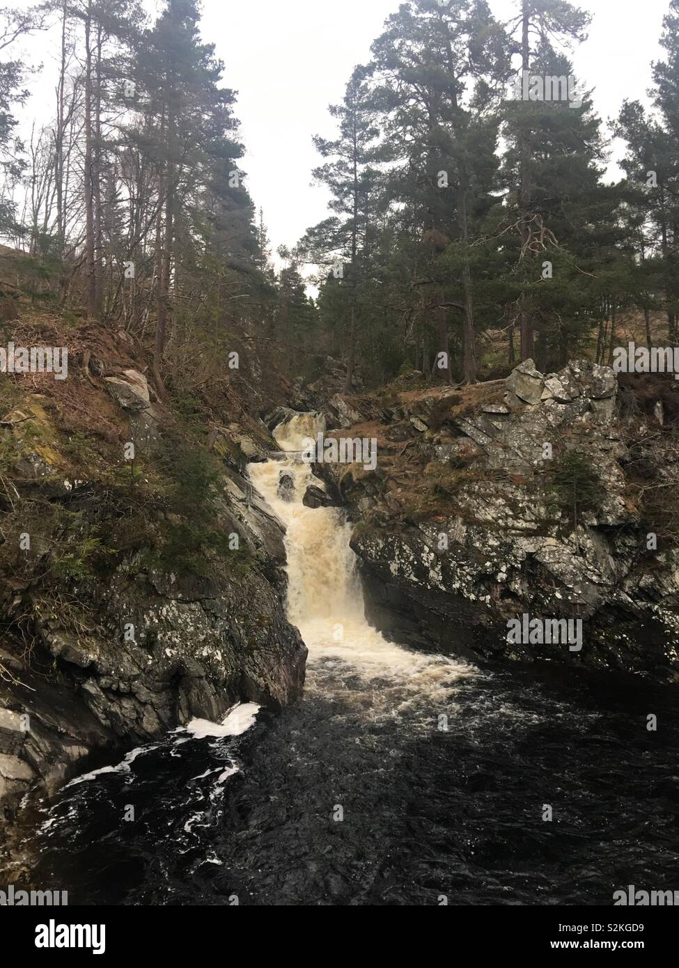Water falls Scotland Stock Photo - Alamy