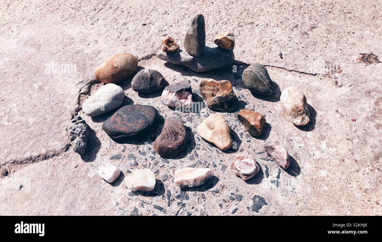 Circle of stones Stock Photo - Alamy