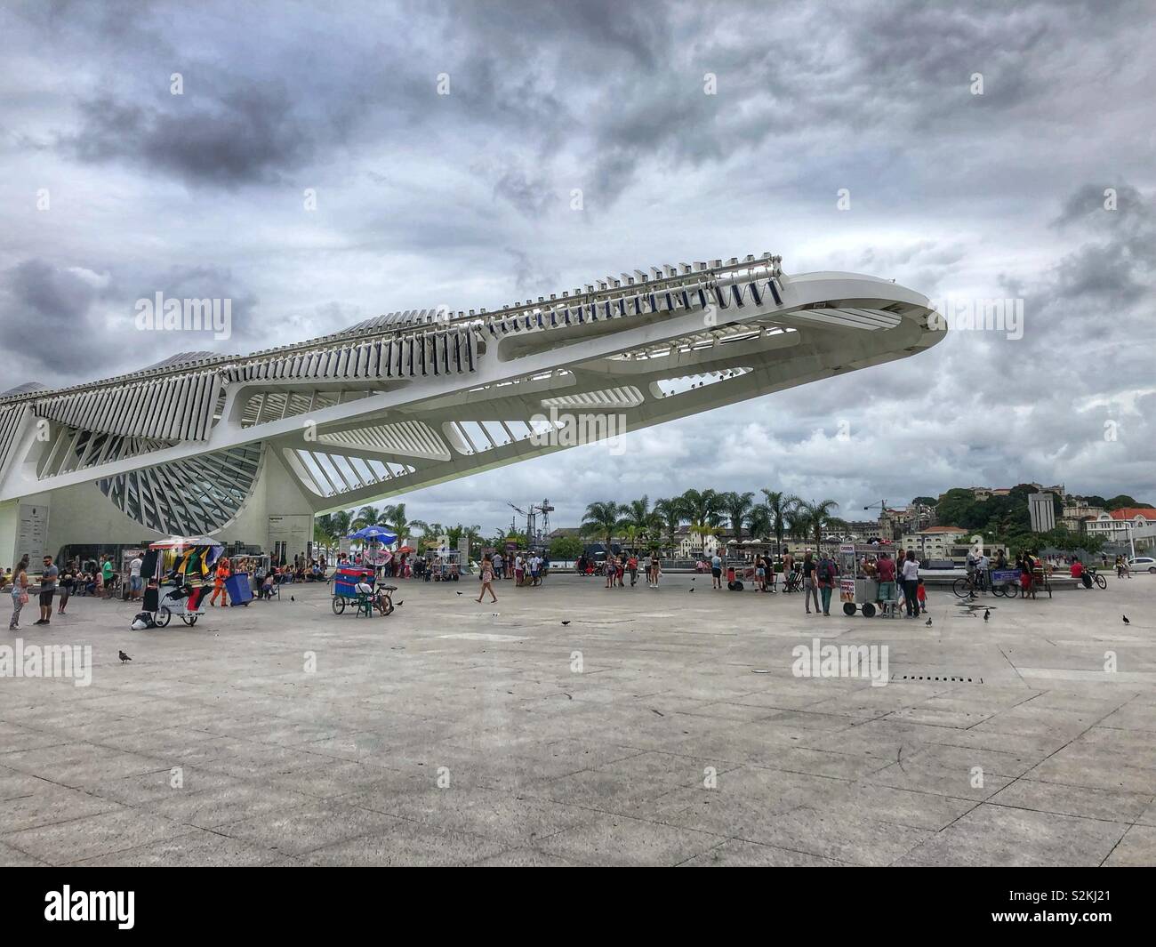 Modern structure of Museu do Amanhã, Museum of Tomorrow in Rio de ...