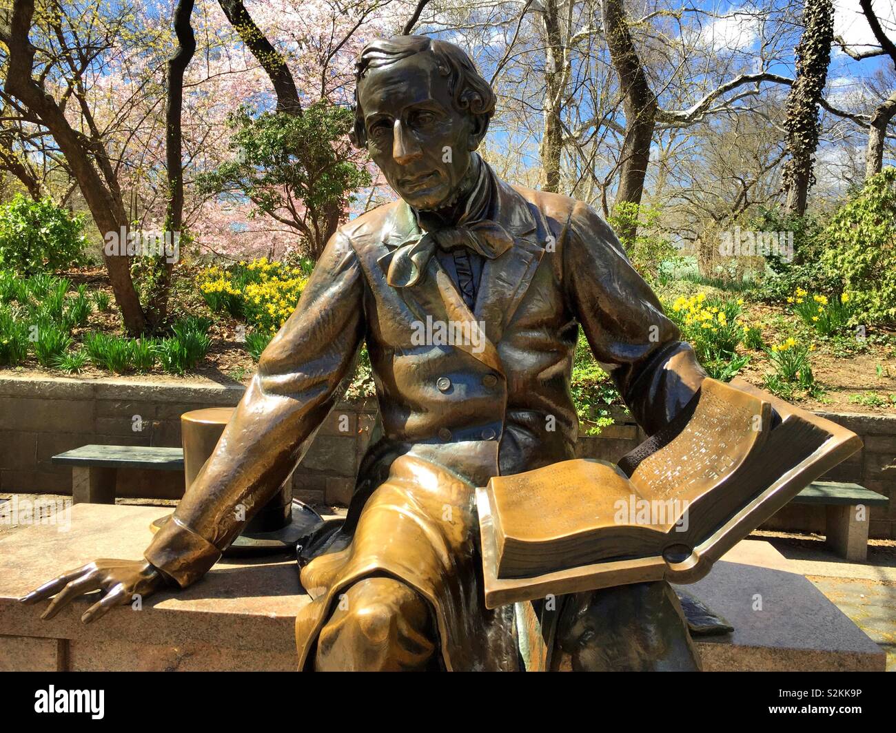 The Hans Christian Andersen statue is in central park near conservatory ...