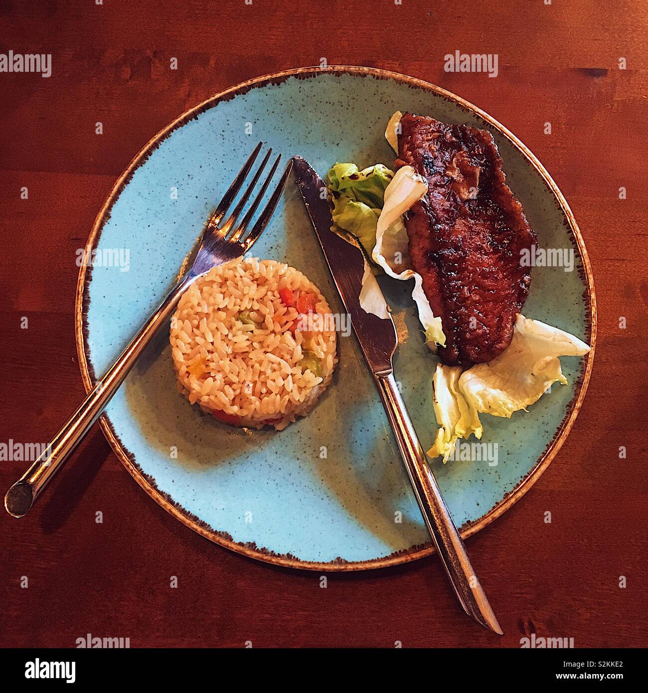 Fish & rice Stock Photo - Alamy