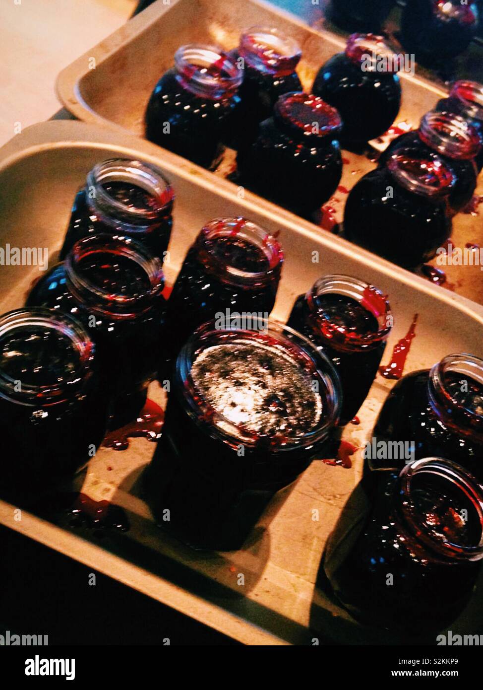 The messy job of jam making Stock Photo - Alamy