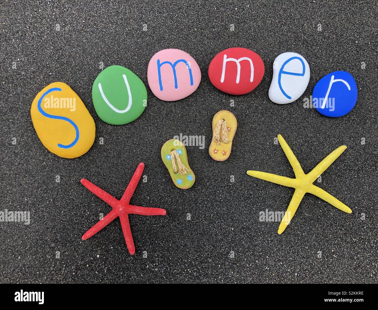 Summer word hi-res stock photography and images - Alamy