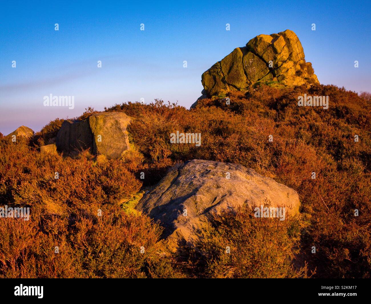 Ashover Rock also known as the Fabrick near Ashover in the Derbyshire ...
