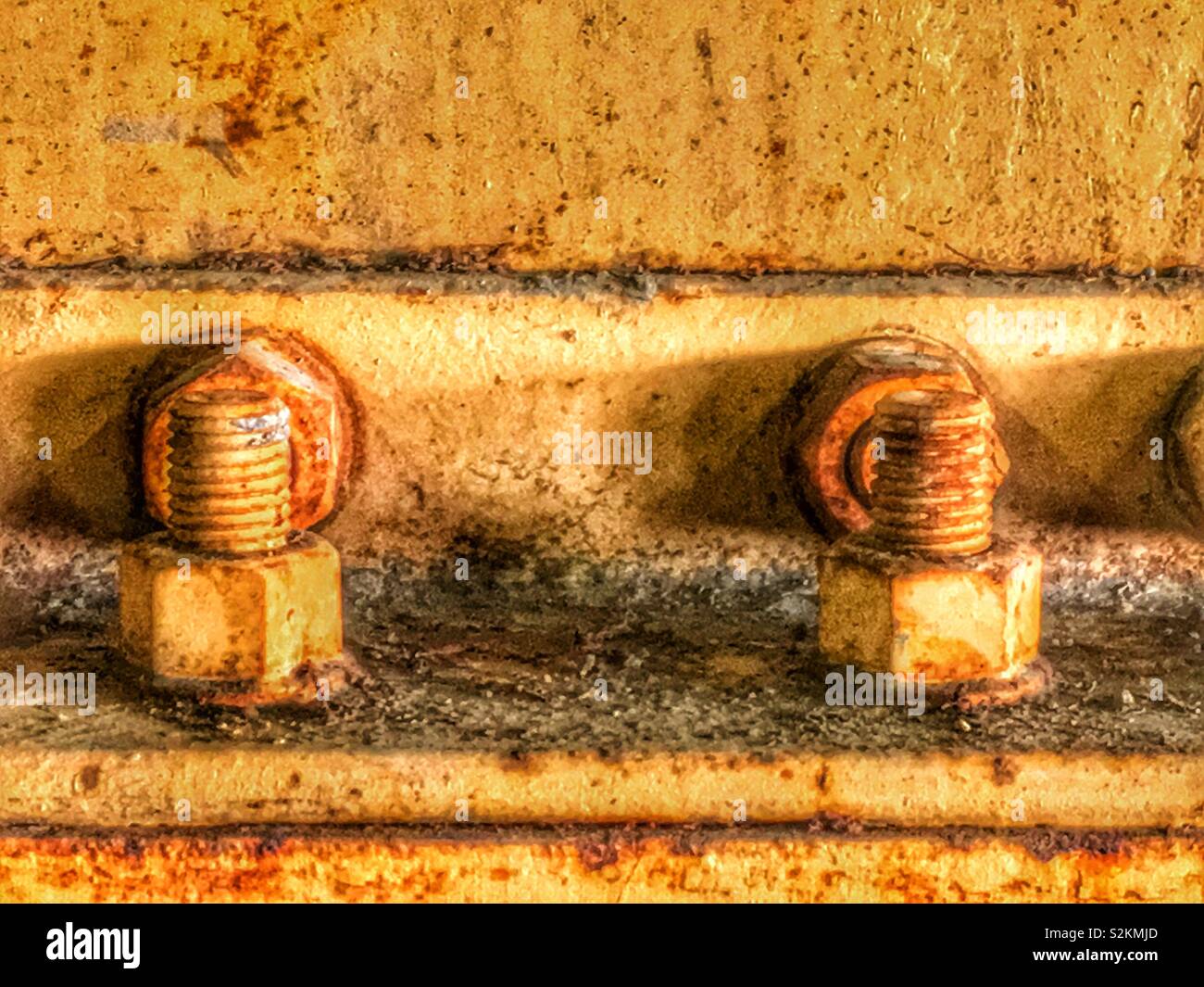 Rusty steel plates bolts hi-res stock photography and images - Alamy