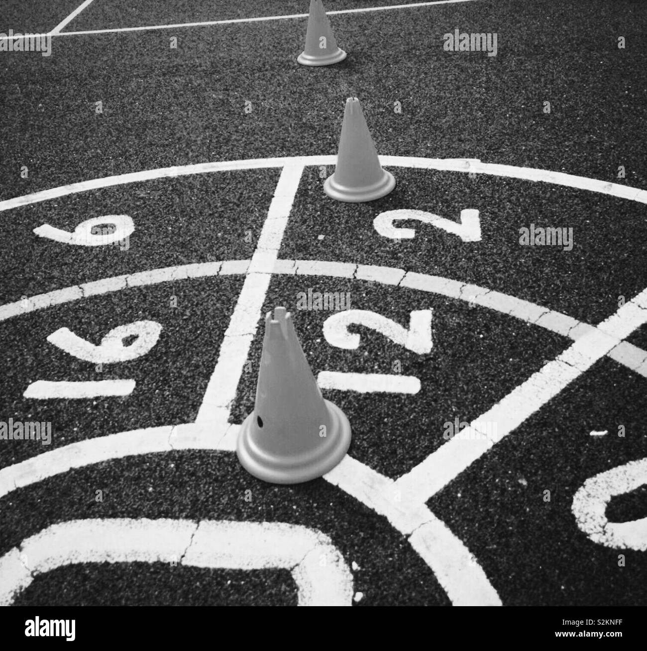 Cones and numbers Stock Photo - Alamy