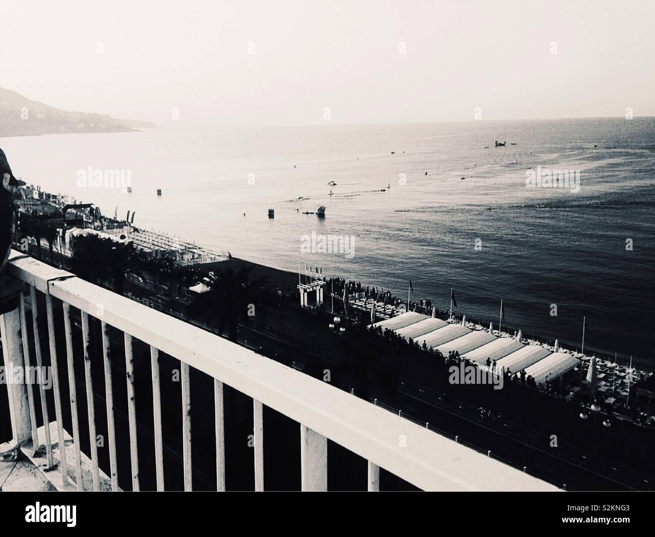 Promenade French Riviera balcony view Stock Photo - Alamy
