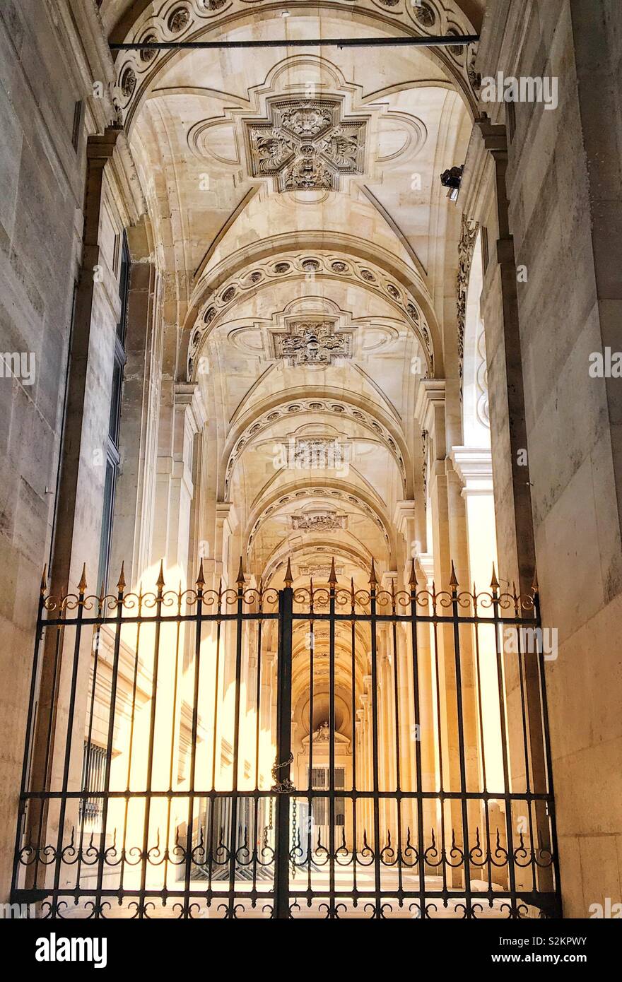 Louvre Museum Entrance Arches Stock Photo - Alamy