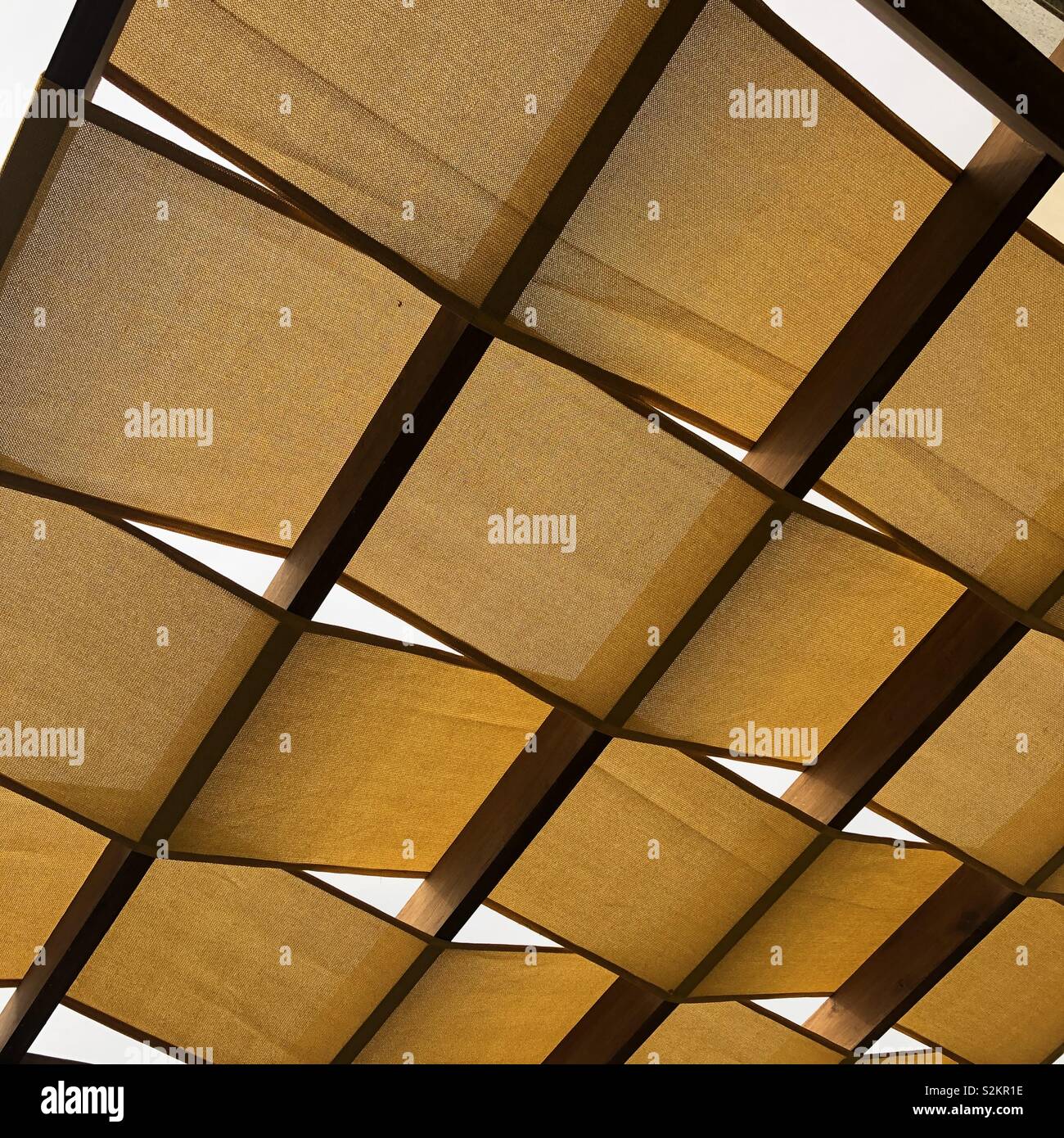 Graphical ceiling ribbon Stock Photo - Alamy