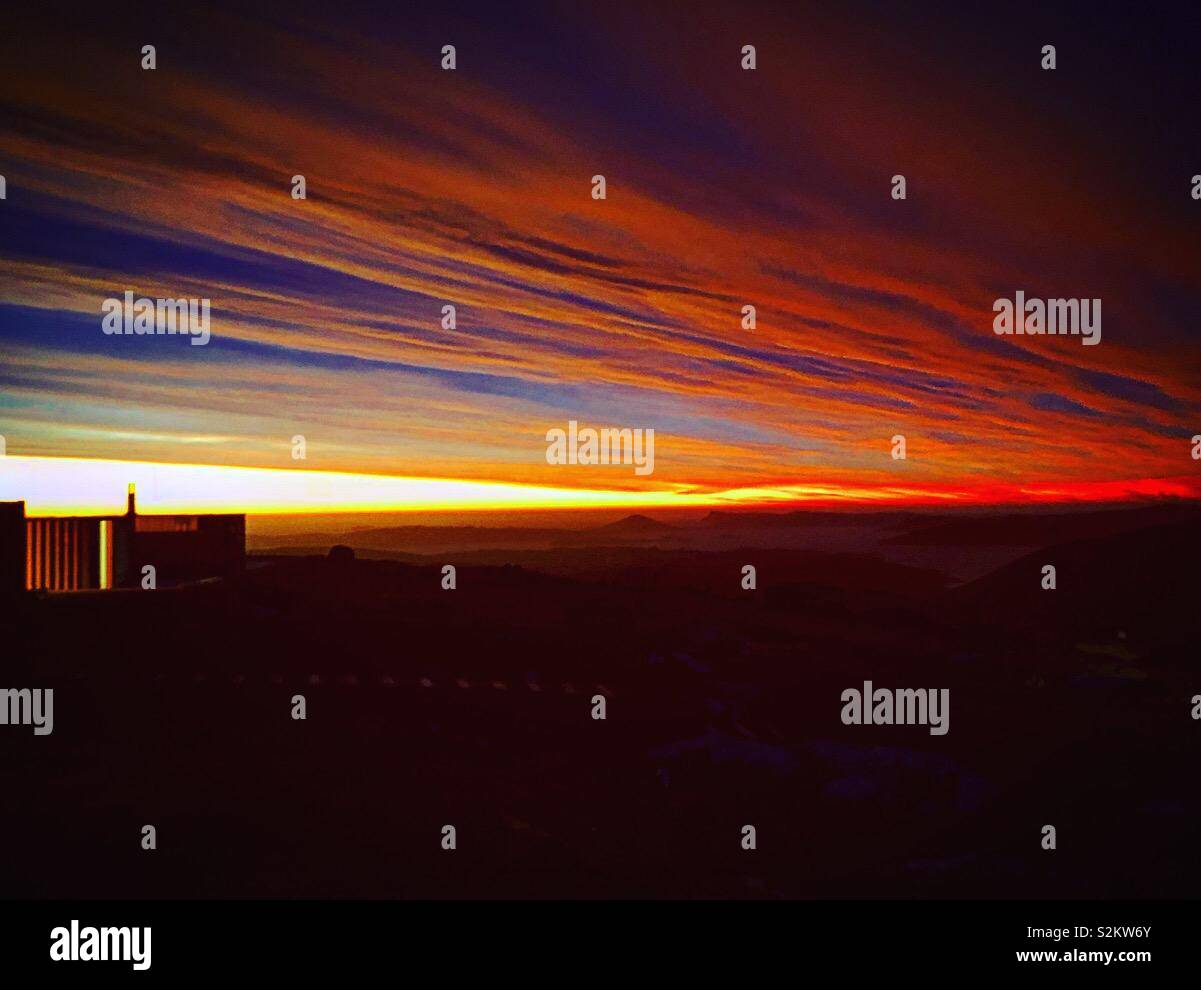 Red sky at night Stock Photo - Alamy