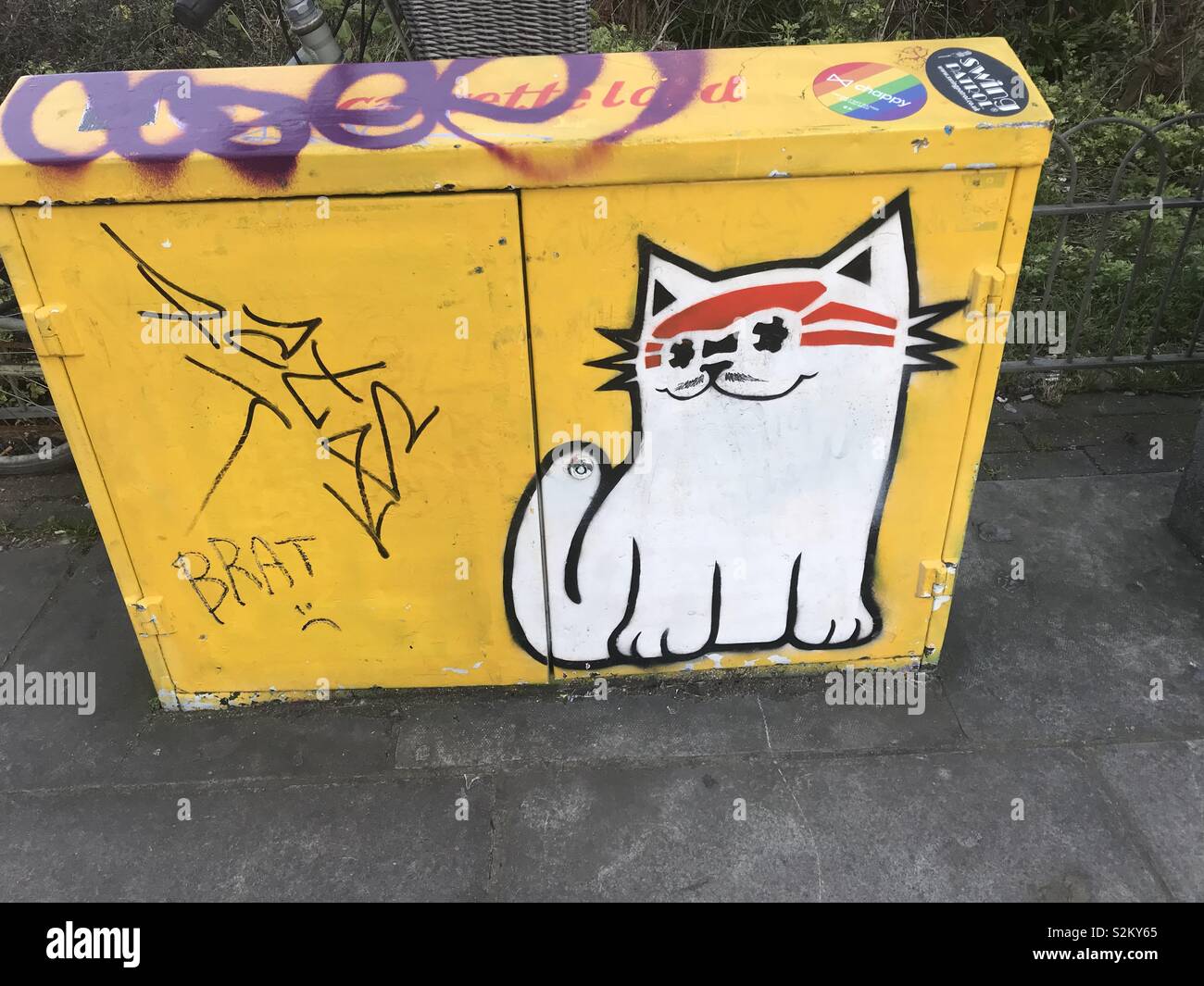 Graffiti cat hi-res stock photography and images - Alamy