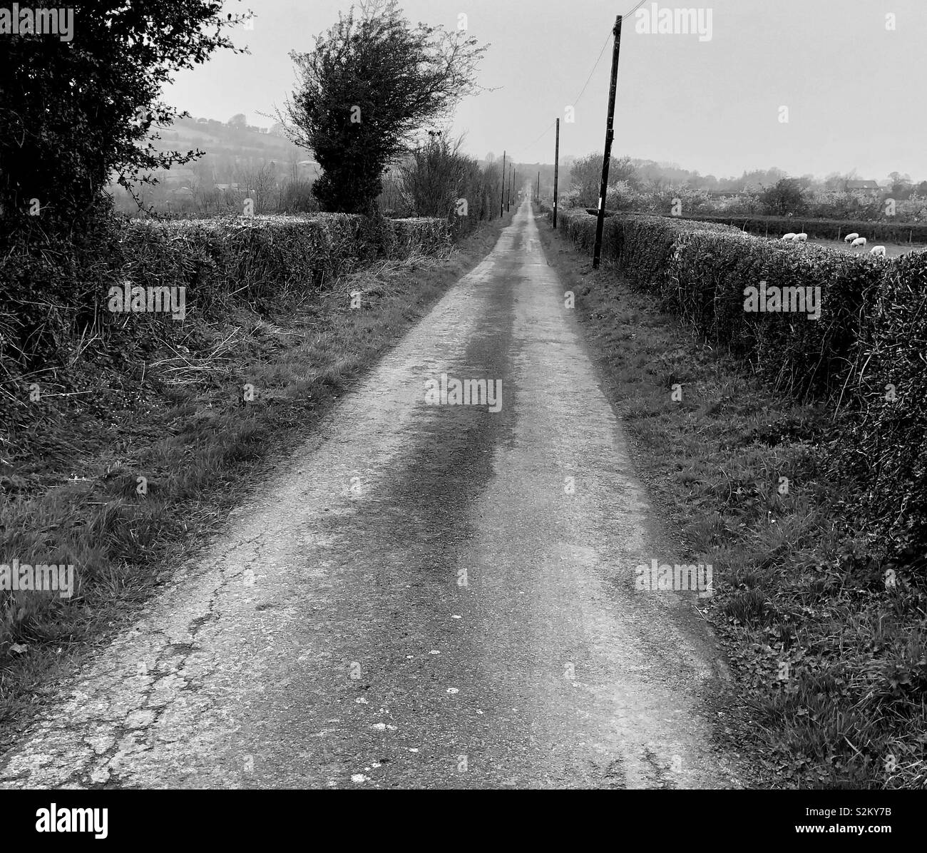 Lonely location Black and White Stock Photos & Images - Alamy