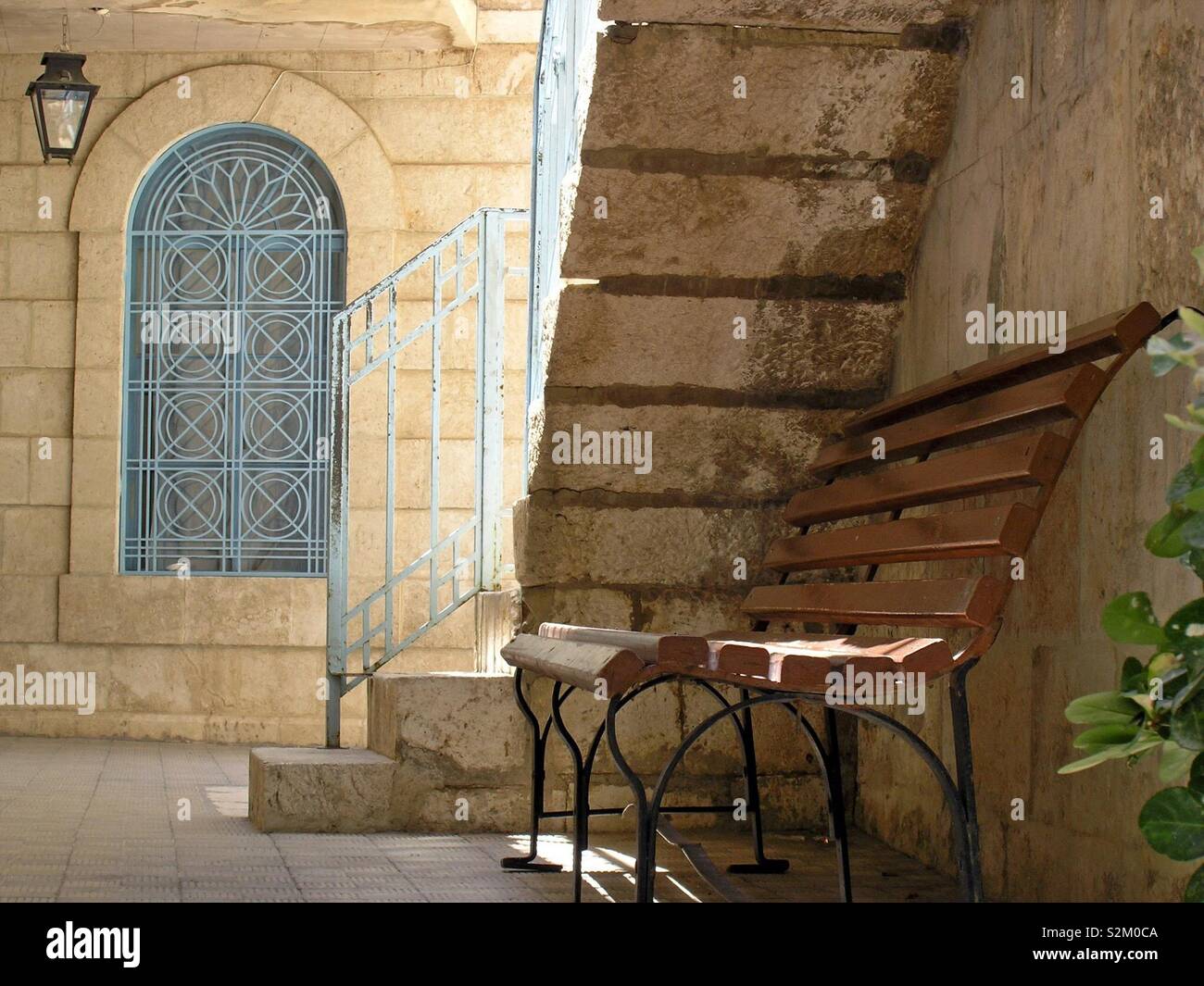 Monastery bench hi-res stock photography and images - Alamy