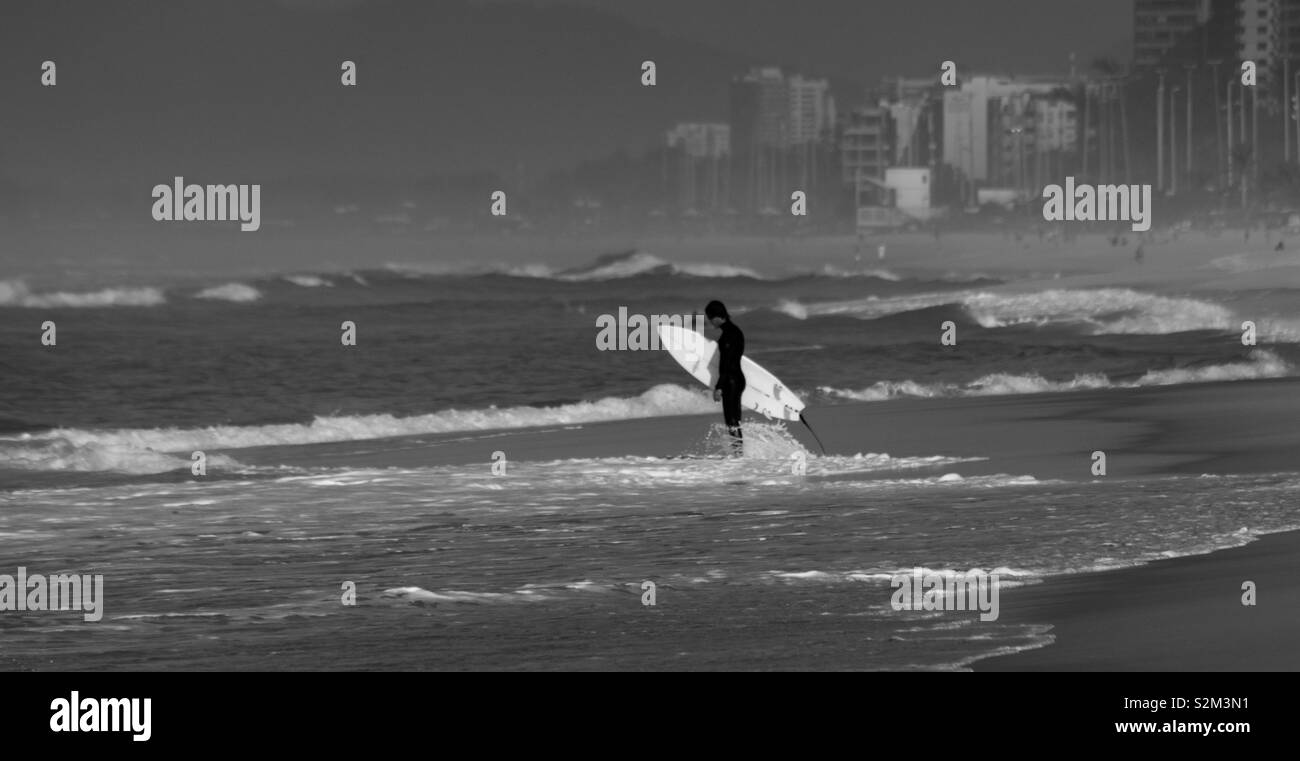 Surf Black and White Stock Photos & Images - Alamy