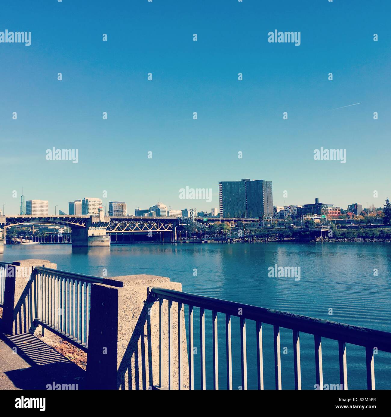 Portland Oregon cityscape Stock Photo - Alamy